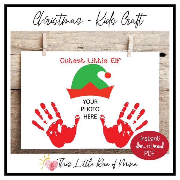 Christmas Handprint Art - Etsy