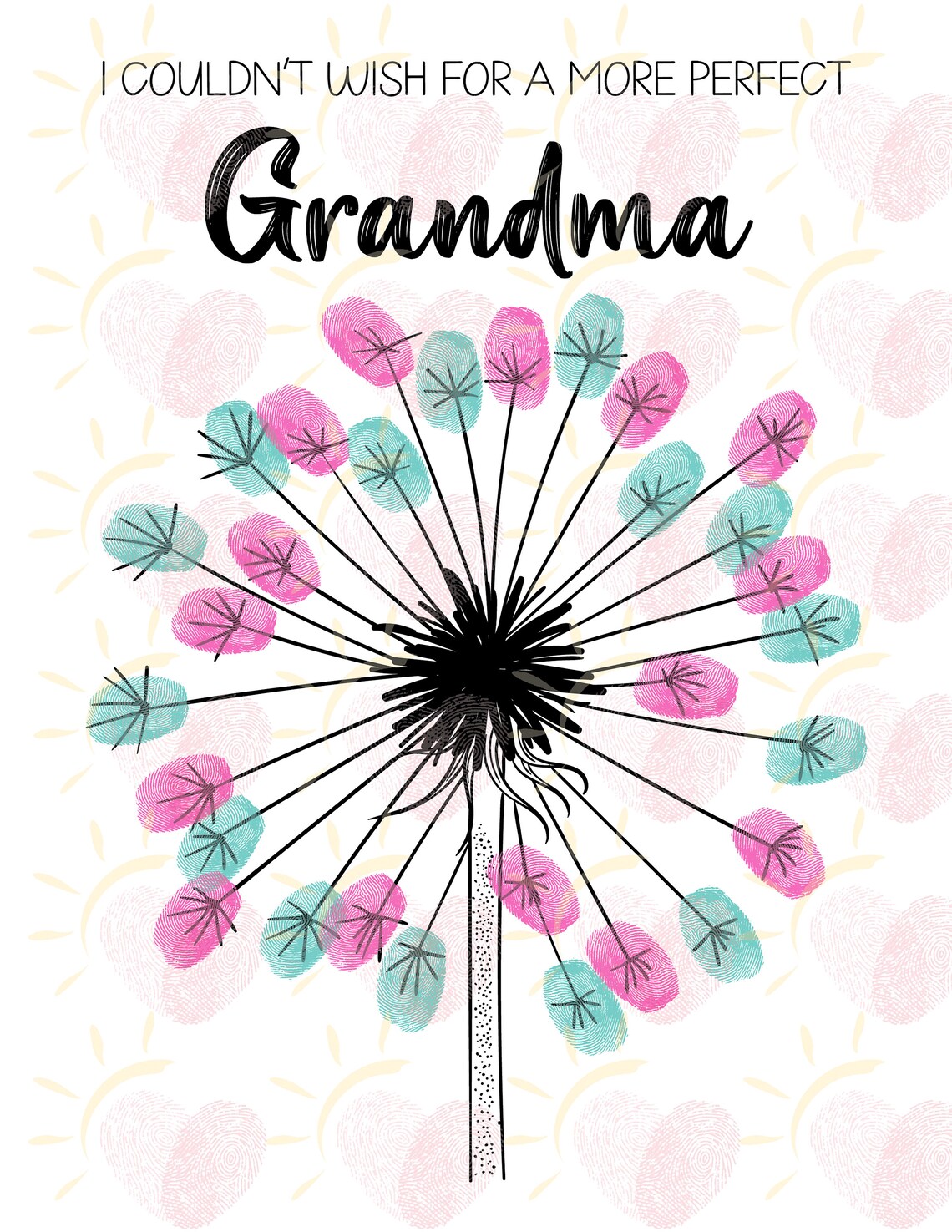 Grandma Wish Dandelion Mother's Day Birthday - Etsy
