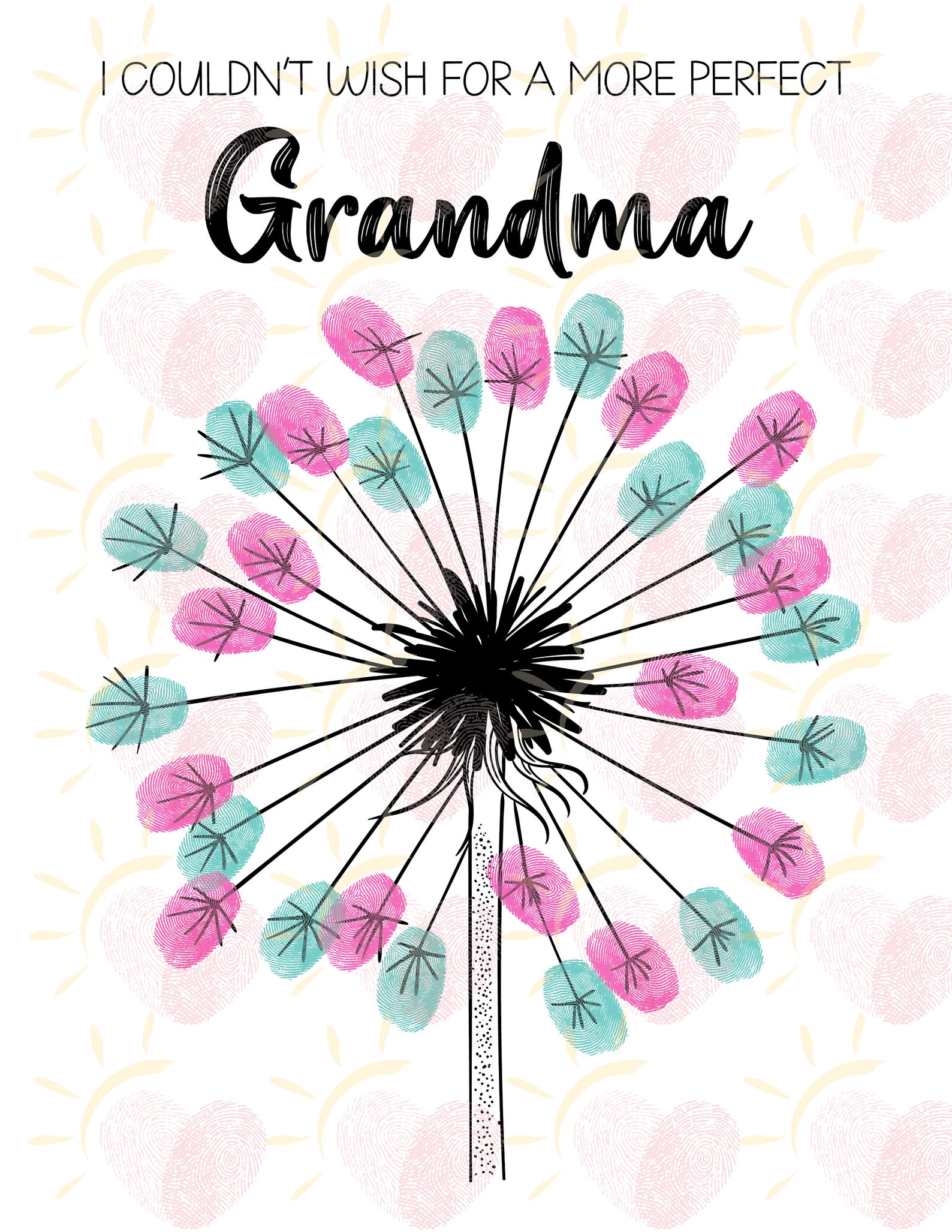 Grandma Wish Dandelion Mother's Day Birthday - Etsy