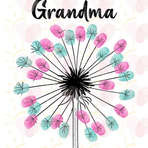 Grandma Wish Dandelion Mother's Day Birthday - Etsy
