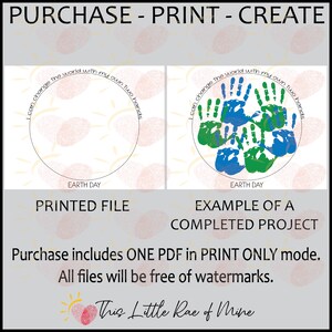 I Can Change the World With My Own Two Hands - Earth Day - Handprint ...