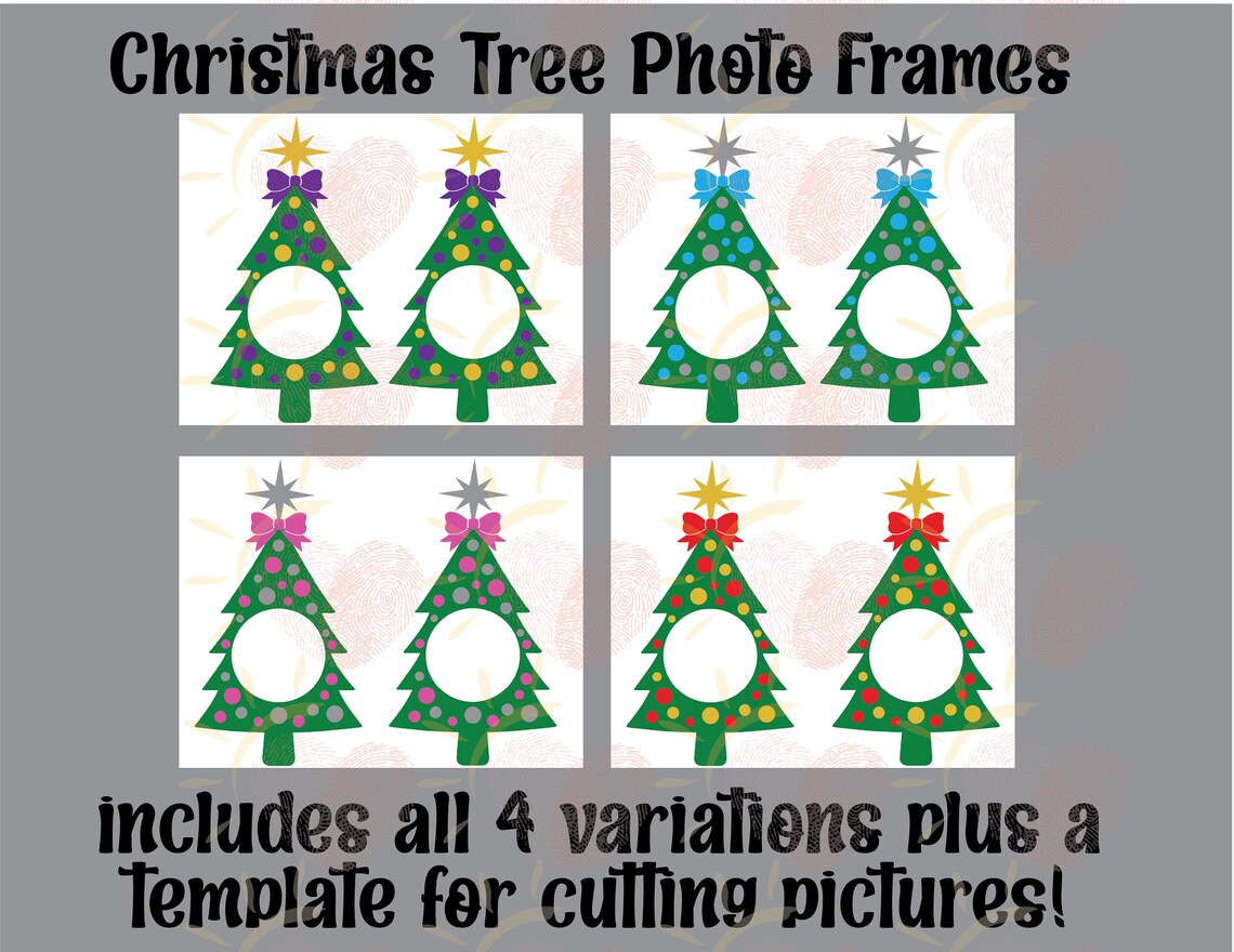 Christmas Tree Photo Ornament Keepsake Printable for - Etsy