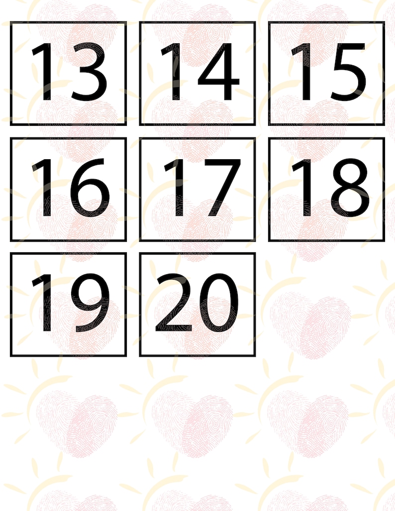 Pumpkin Patch Counting Mat Numbers 1-20 Fall Printable - Etsy