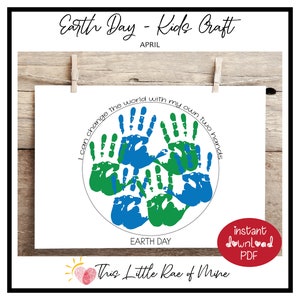 I Can Change the World With My Own Two Hands - Earth Day - Handprint ...