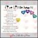 Five Little Hearts Valentine's Day Poem Handprint Art Keepsake ...