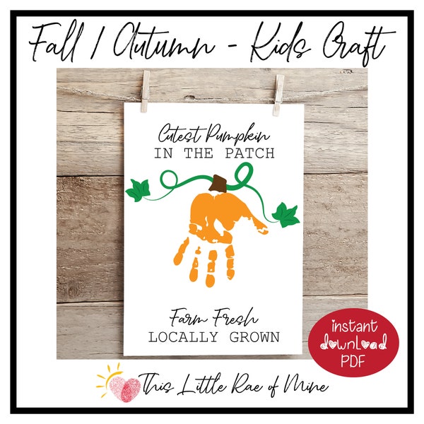 Cutest Pumpkin in the Patch Printable - Etsy