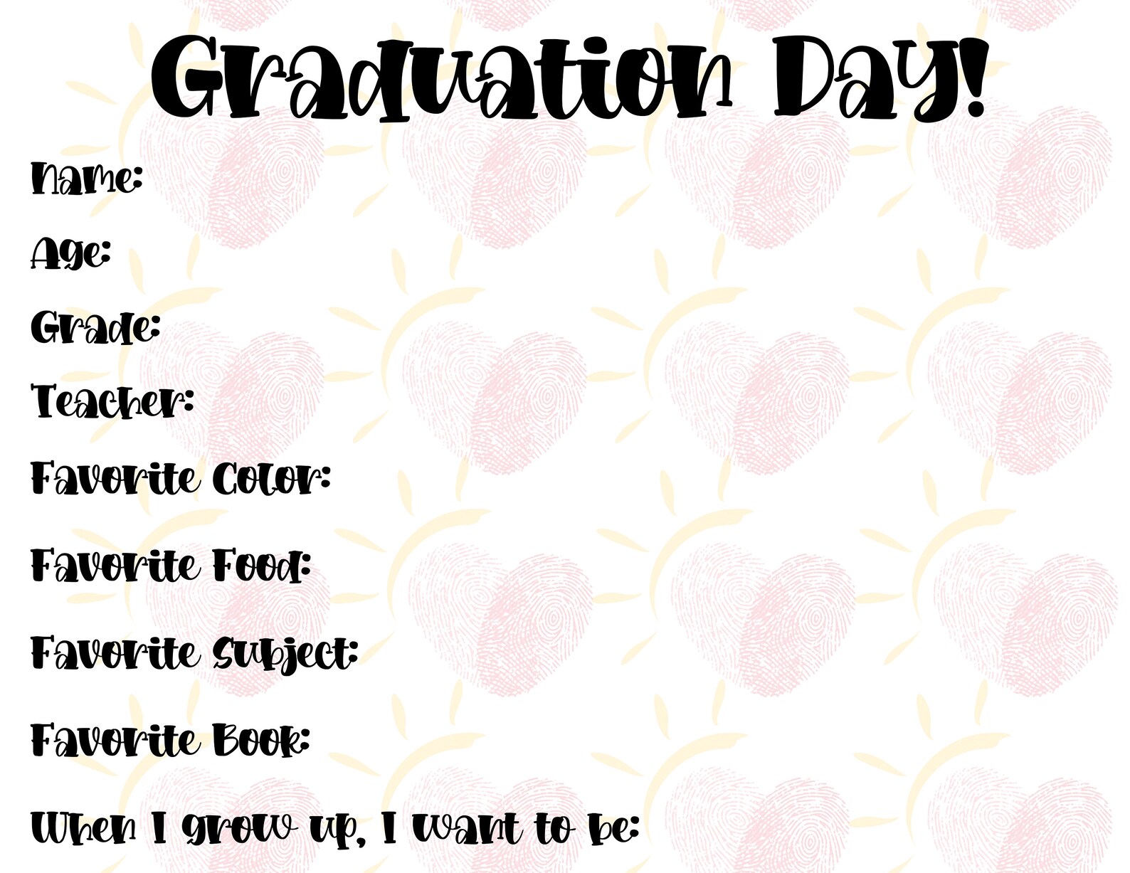 Graduation Day Preschool Prek Kindergarten Keepsake - Etsy
