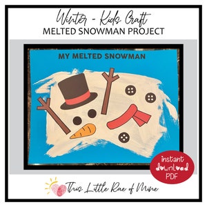 Melted Snowman Project - Etsy