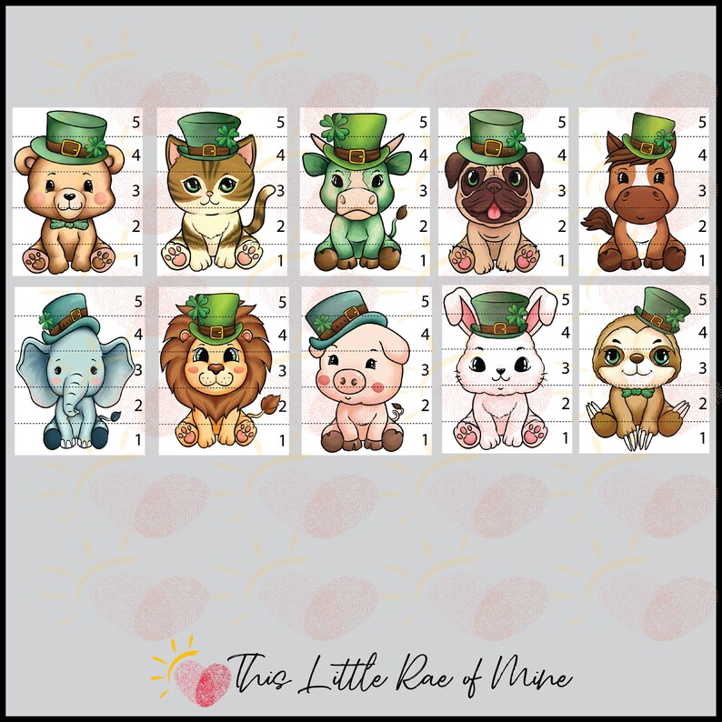 St Patrick's Day - Number Sequence Puzzle - Printable - Animals - Math ...