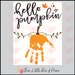 Hello Pumpkin - Pumpkin Patch - Handprint Art - Keepsake - Fall ...