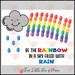 Be the Rainbow in a Sky Filled With Rain Spring Printable Fingerprint ...