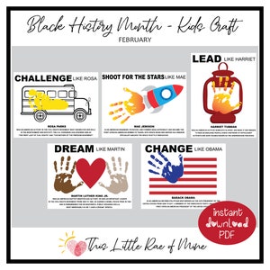 Black History Month - Historical African American - Handprint Art ...