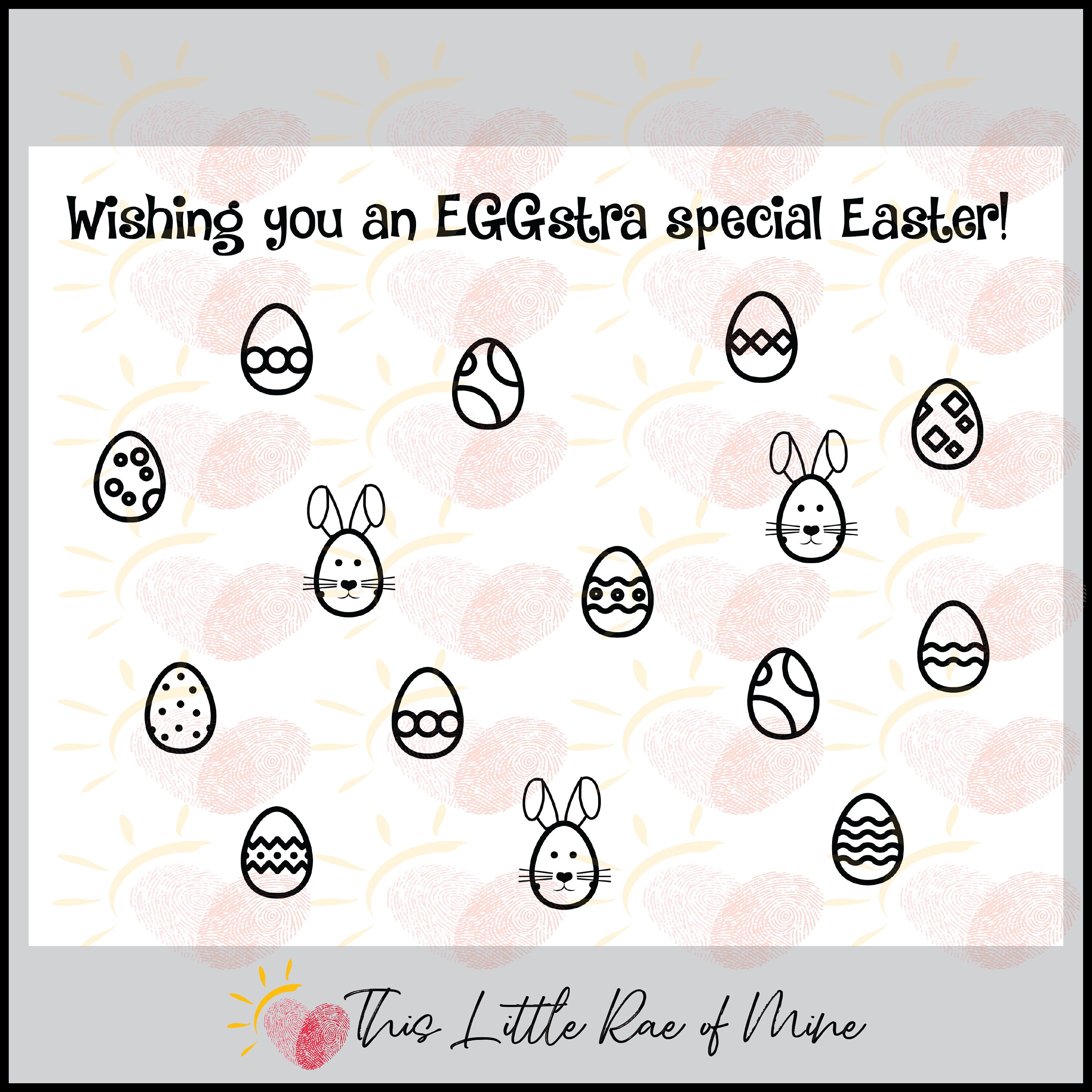 Eggstra Special Easter - Fingerprint Art - Keepsake - Easter Printable ...