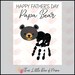 Papa Bear Father's Day Handprint Art Printable Handprint Craft Keepsake ...