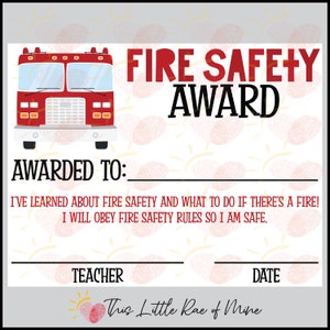 Fire Safety - Fire Prevention Week - Fire Dept - Fireman - Hat - Badge ...