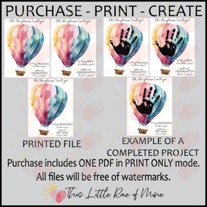 Oh the Places I Will Go - Balloon - Preschool Prek Kindergarten ...