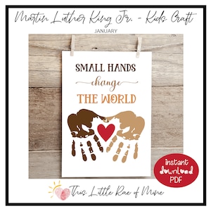 Small Hands Change the World - MLK Day - Martin Luther King Jr ...