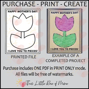 I Love You to Pieces - Flower - Happy Mother's Day - Paper Tearing ...