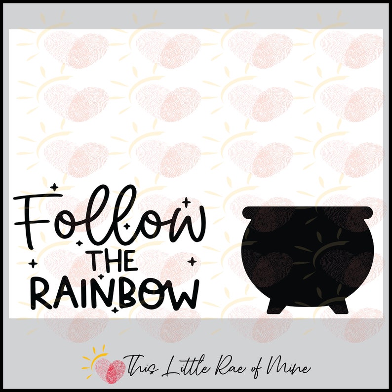 Follow the Rainbow - St Patrick's Day - Printable - Handprint Art - DIY ...