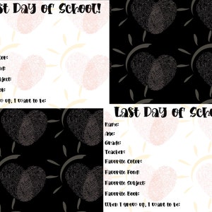 First Day of School Last Day of School Keepsake Back to - Etsy