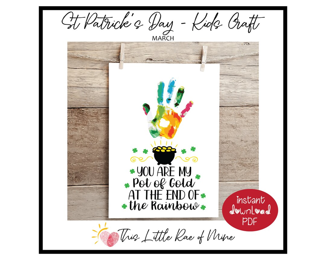 You're My Pot of Gold - Rainbow - St. Patrick's Day Printable ...