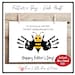 Bottom of My Heart Mother's Day Handprint Art Gift Printable Handprint ...