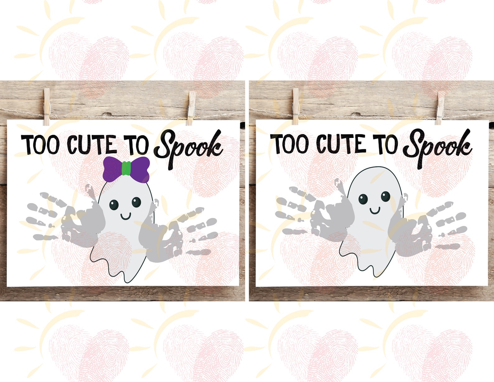 Too Cute to Spook Ghost Boy Girl Halloween October - Etsy