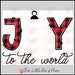 Joy to the World - Christmas - Ornament - Buffalo Plaid - Handprint Art ...