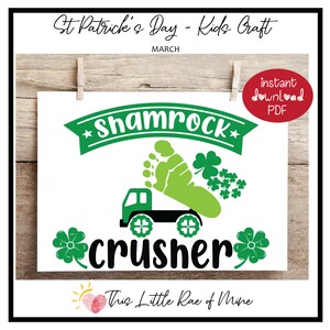 Shamrock Crusher - Construction Vehicle - St Patrick's Day Printable ...