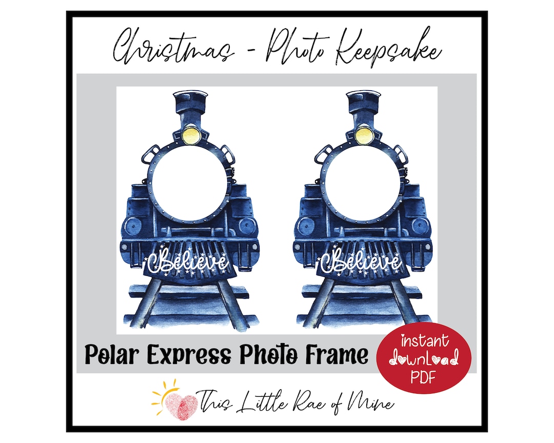 Polar Express Day - Photo - Ornament - Christmas Train - Keepsake ...