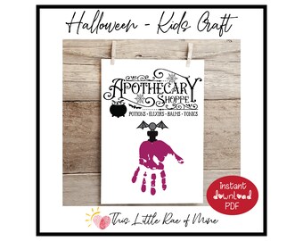 Batty for Daddy Bat Happy Halloween Handprint October - Etsy