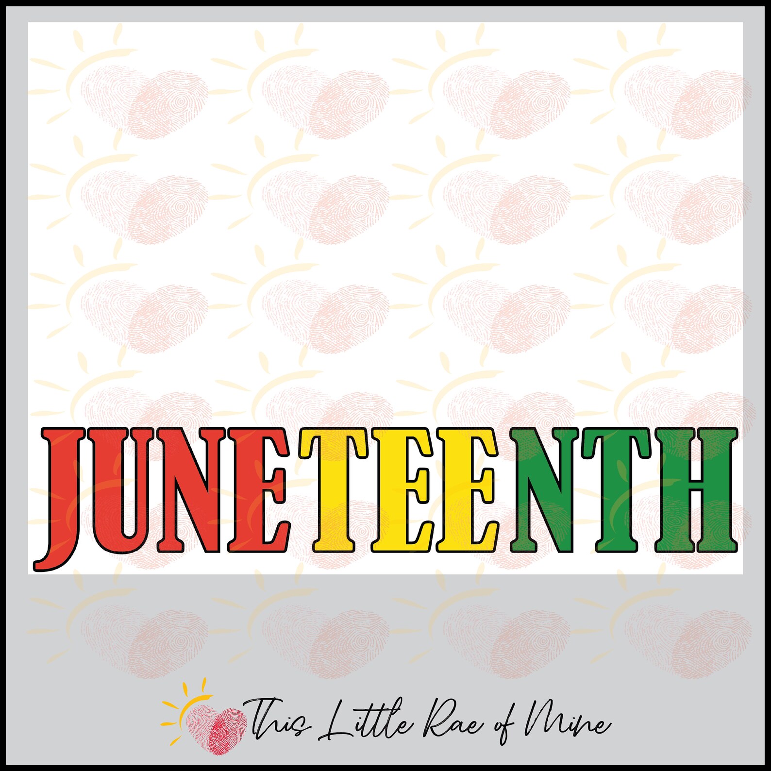 Juneteenth Independence Day - Handprint Art - Printable - Keepsake ...