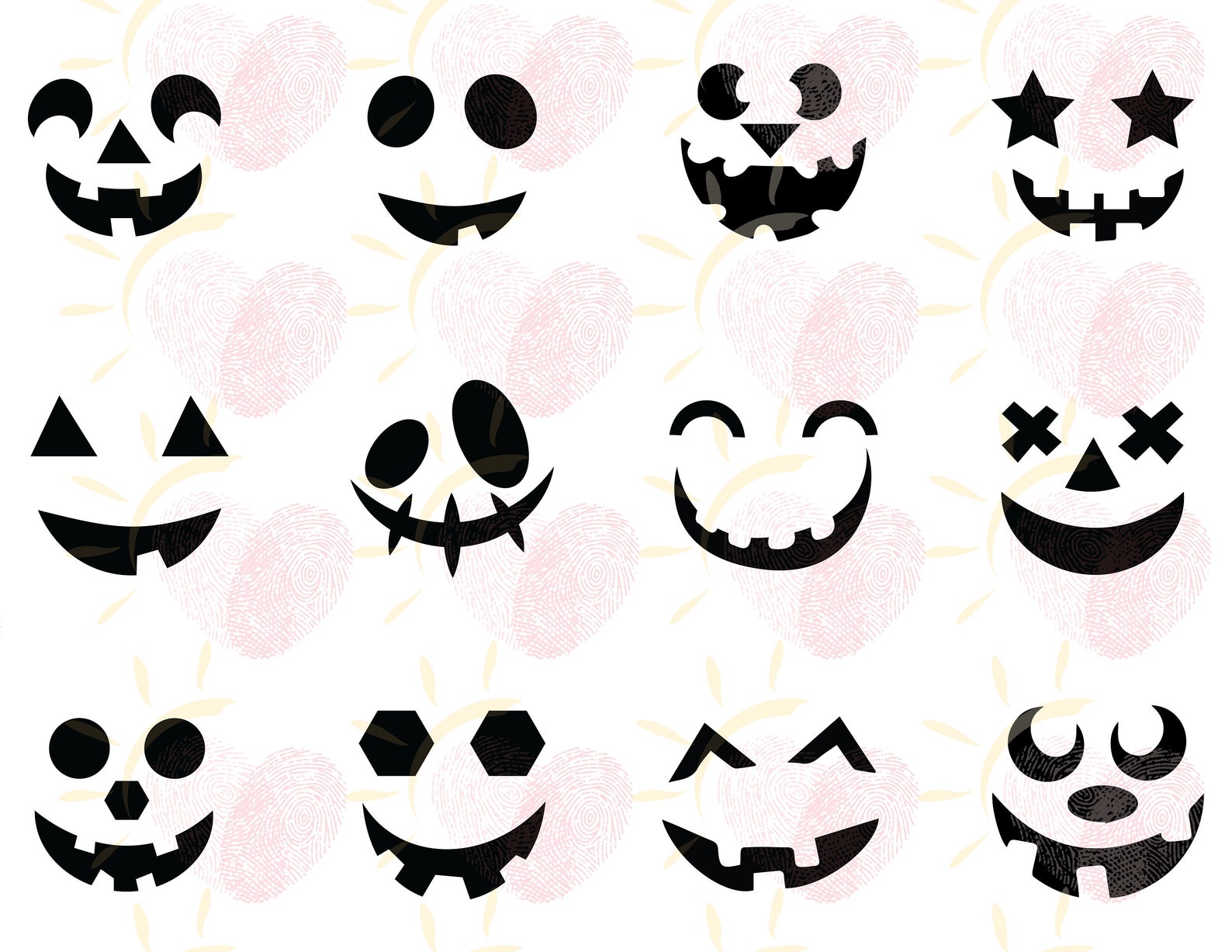 Halloween Night Market Jack-o-lantern Handprint October - Etsy