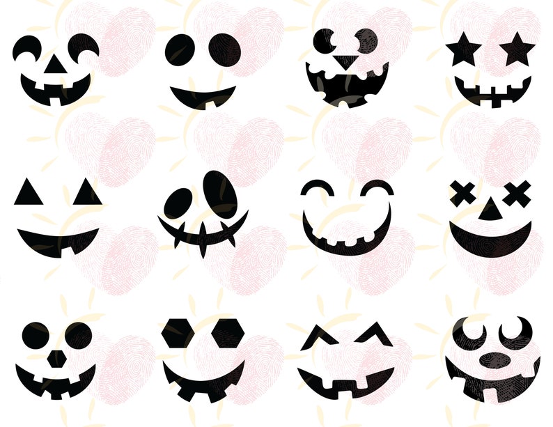 Halloween Night Market Jack-o-lantern Handprint October - Etsy