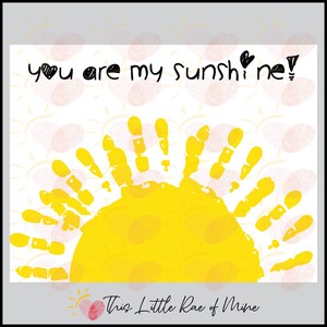 You Are My Sunshine - Spring - Summer - Printable – Handprint Art ...