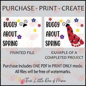 Buggy About Spring - First Day of Spring - Lady Bug - Handprint ...