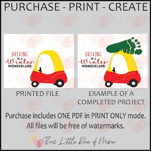 Driving in a Winter Wonderland - Footprint - Tree - Christmas - Car ...