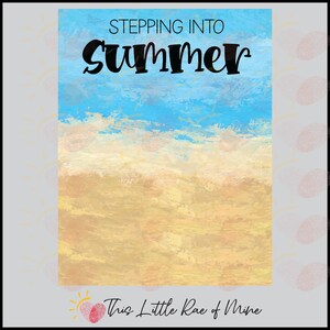 Stepping Into Summer - Beach - Sand - Footprint - Handprint Art ...