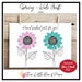 Hand Picked Just for You Flowers Fingerprint Art Keepsake Printable for ...