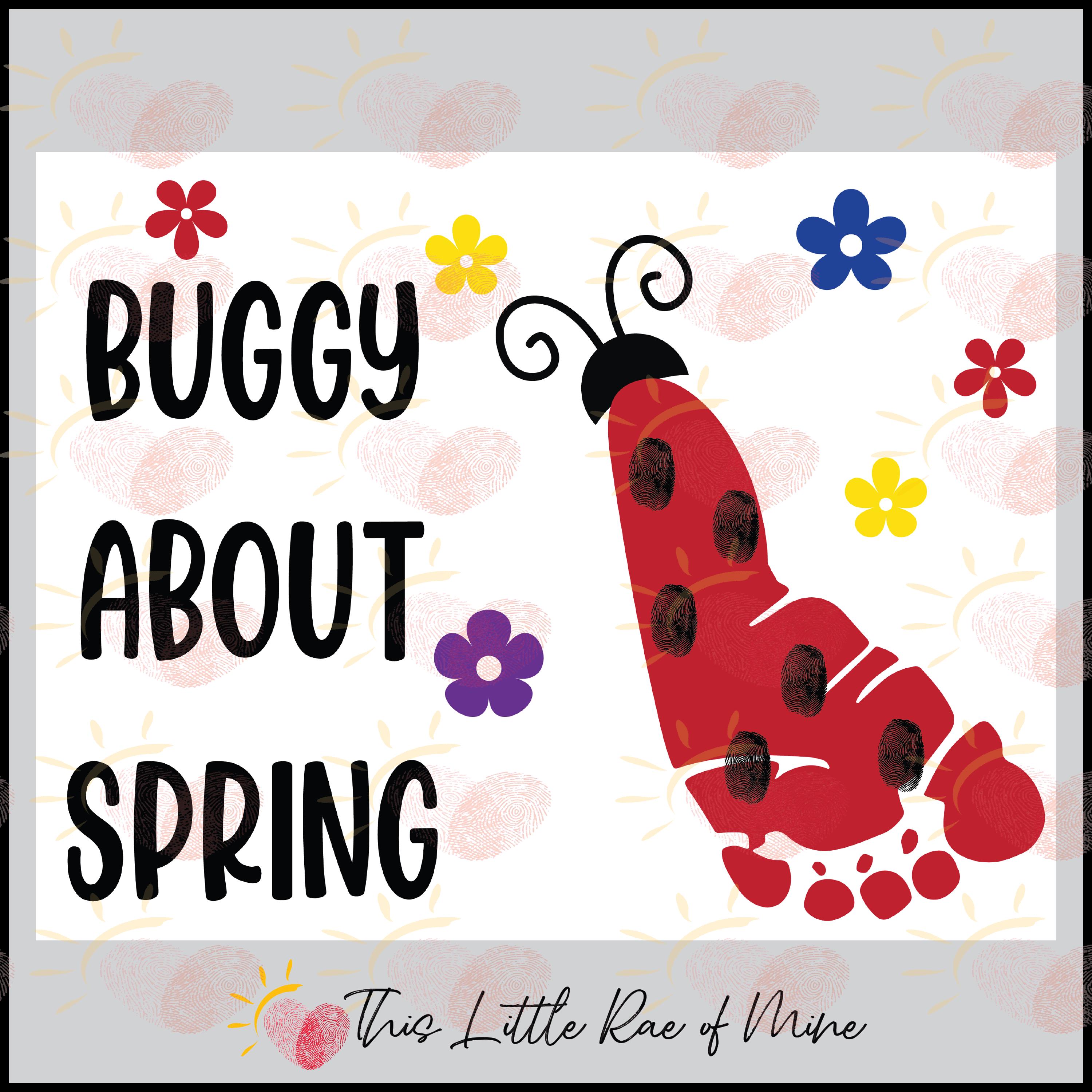 Buggy About Spring - First Day of Spring - Lady Bug - Handprint ...