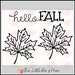 Hello Fall Handprint Art Leaves Leaf Keepsake Fall - Etsy