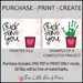 Stuck on You - Cactus - Valentine's Day - Printable - Handprint Art ...
