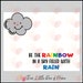 Be the Rainbow in a Sky Filled With Rain Spring Printable Fingerprint ...