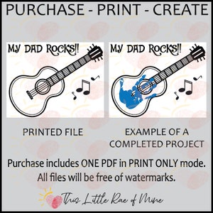 My Dad Rocks - Grandpa - You Rock - Guitar - Music - Father's Day ...