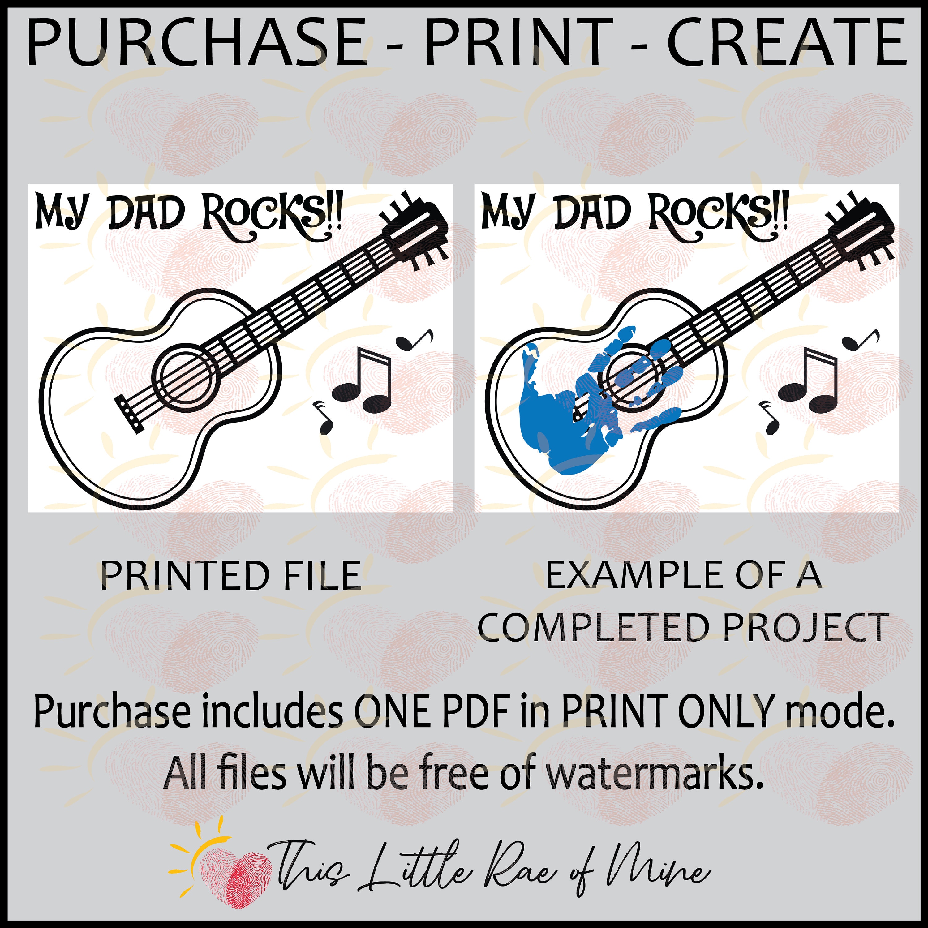 My Dad Rocks Grandpa You Rock Guitar Music - Etsy