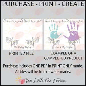 Me & My Teacher - End of School - Flowers - Graduation Day - Prek ...