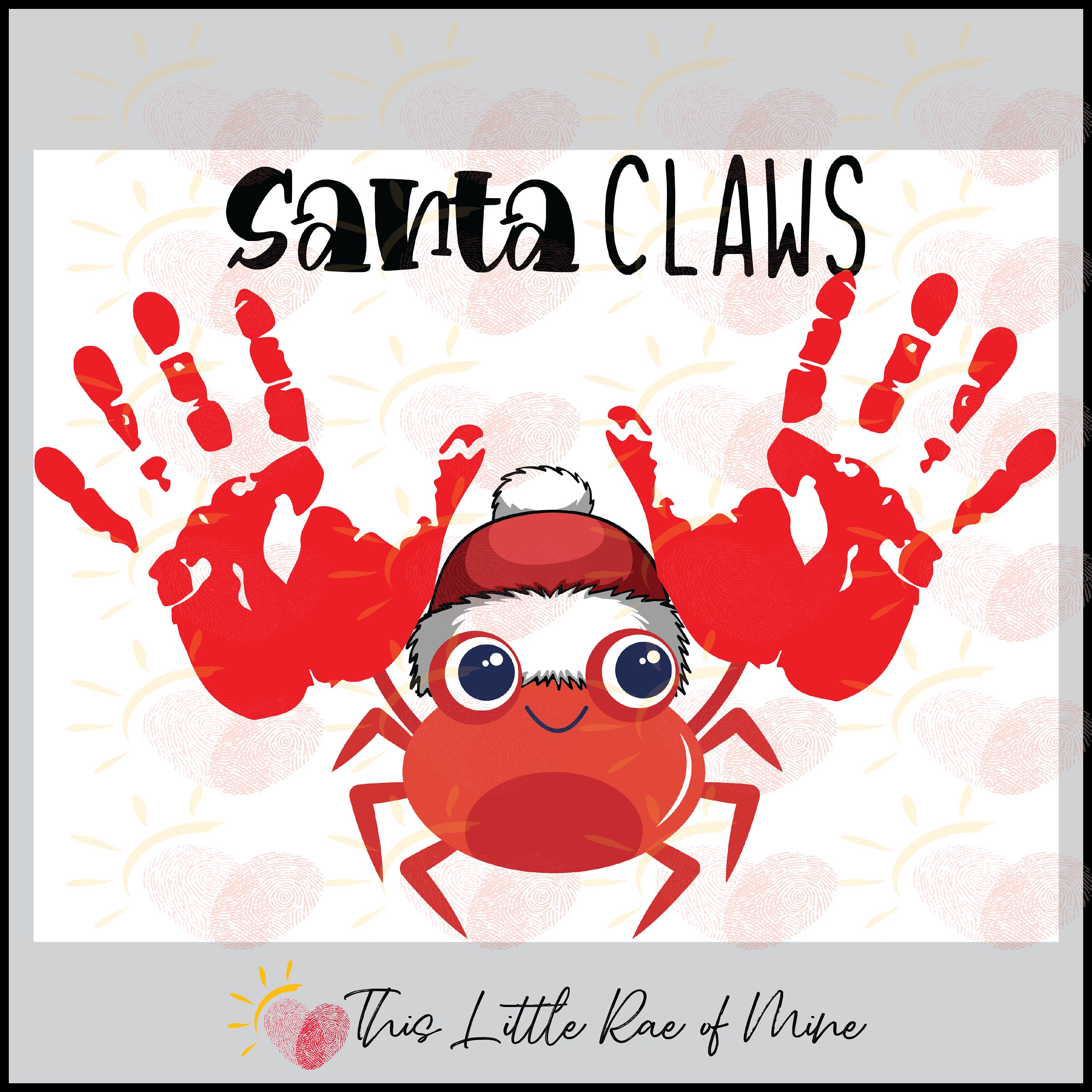 Santa Claws - Crab - Tropical Christmas in July - Printable - DIY Kids ...