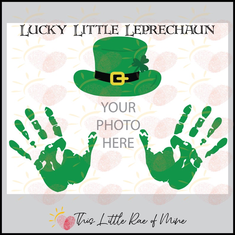 Lucky Little Leprechaun St Patrick's Day Handprint Art - Etsy