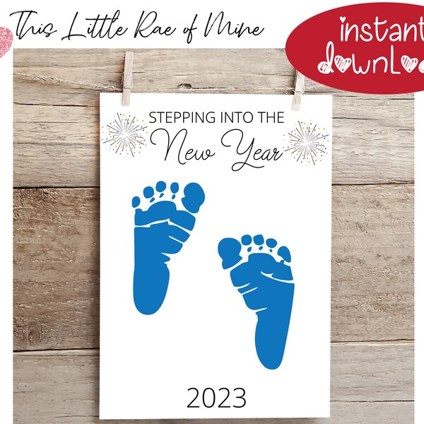 Winter Handprint Art - Etsy