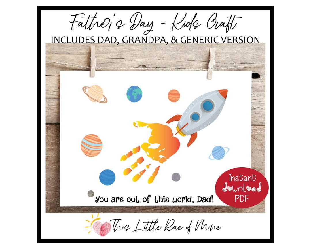Rocket - Space - Solar System - Father's Day - Birthday - Printable ...